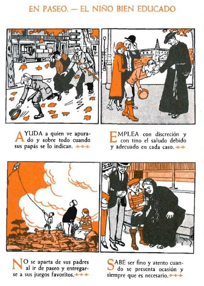 La modestia en el niño bien educado