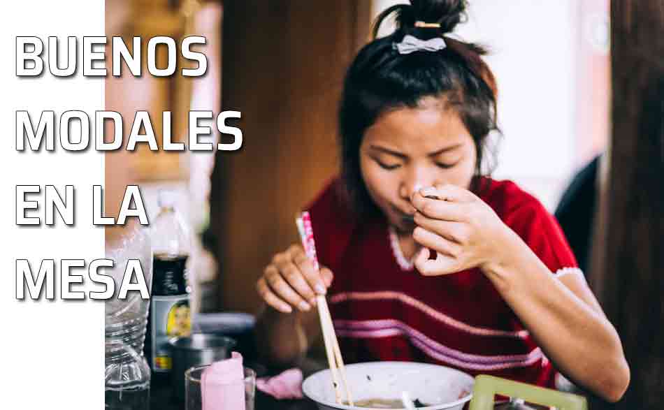 Buenos modales a la hora de comer