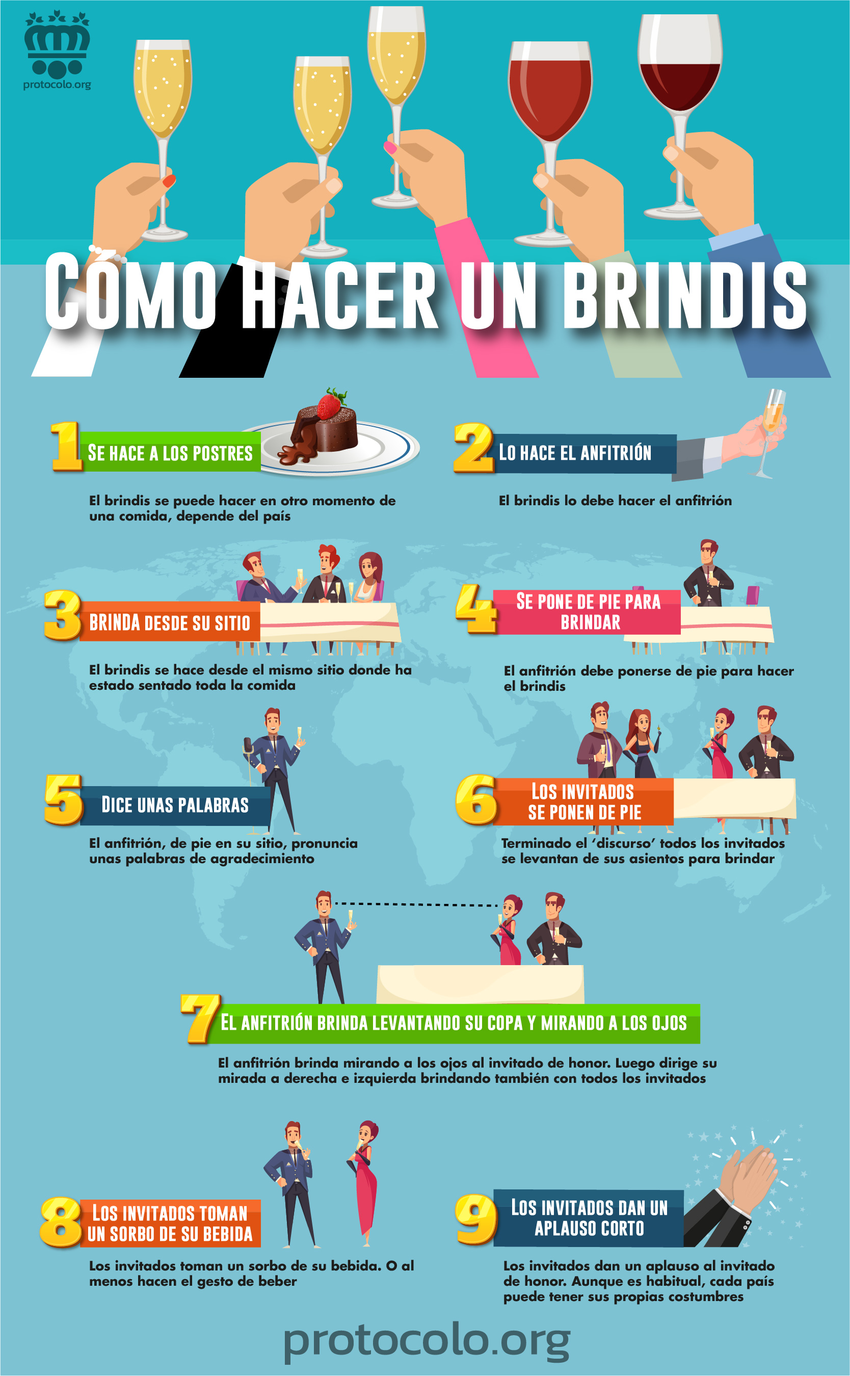 Cómo hacer un brindis Actos sociales Los brindis con...